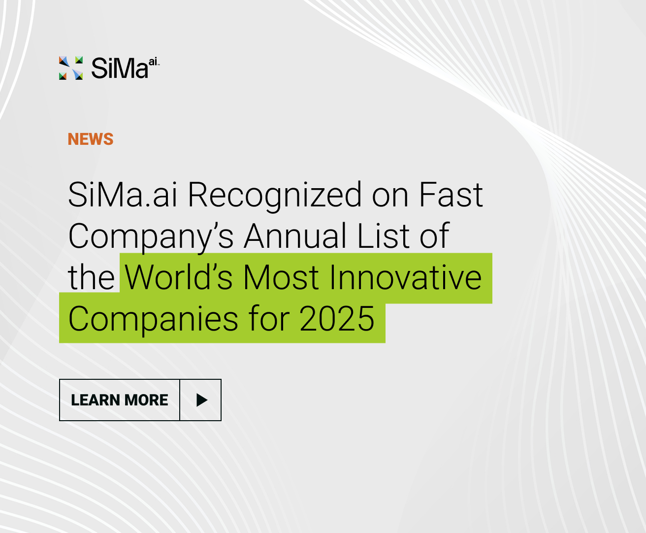 SiMa.ai Recognized on Fast Company’s Annual List of the World’s Most Innovative Companies for ...